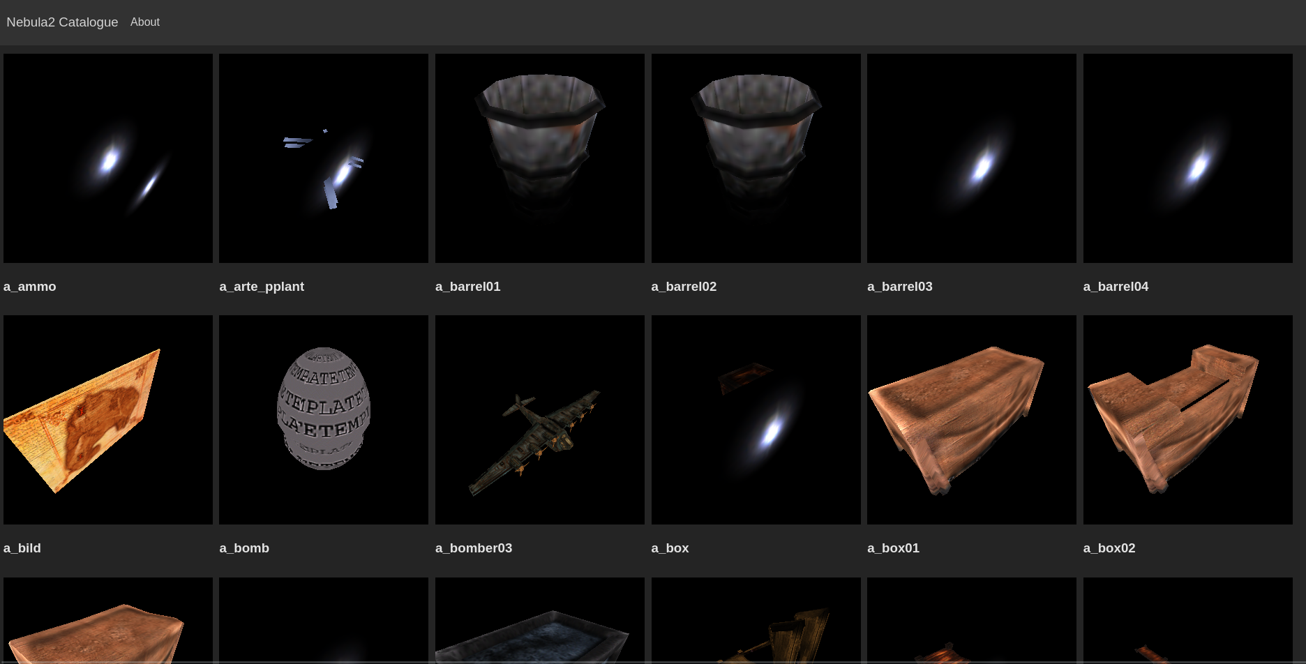 GitHub - vinceh121/nebula2-catalogue: A prototype catalogue generator for the Nebula 2 engine